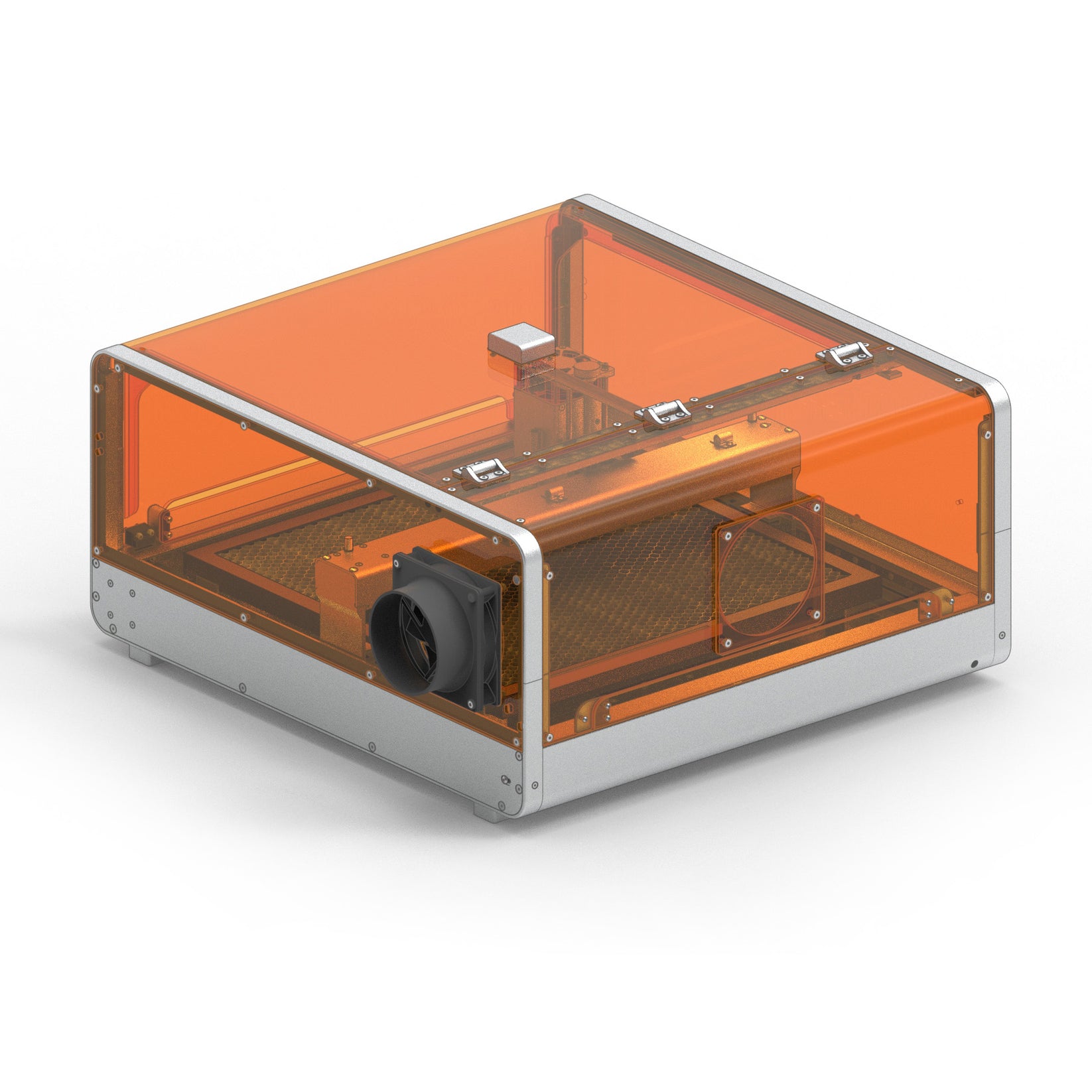 Side Exhaust Mod for LaserMATIC Mk2, Alternative Side Acrylic Panel wi – Roly Automation